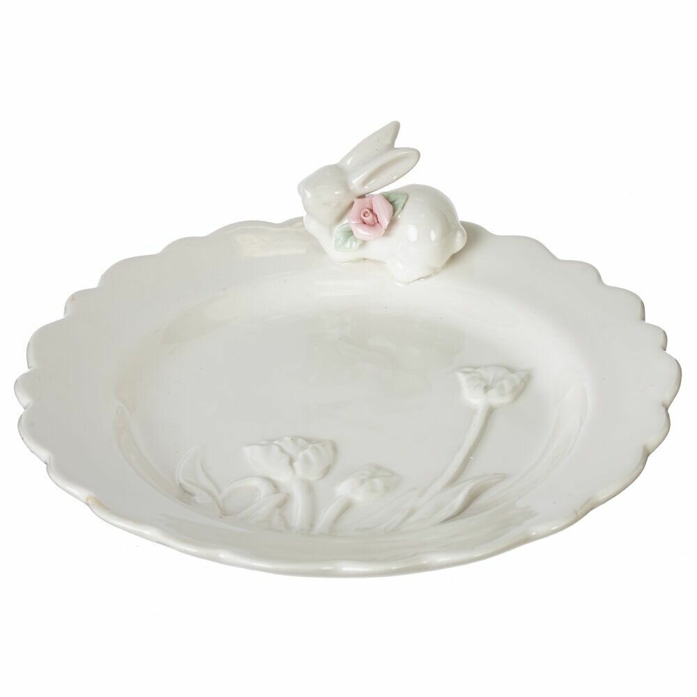 Блюдо сервировочное пасхальное "Кролик", D-20 см