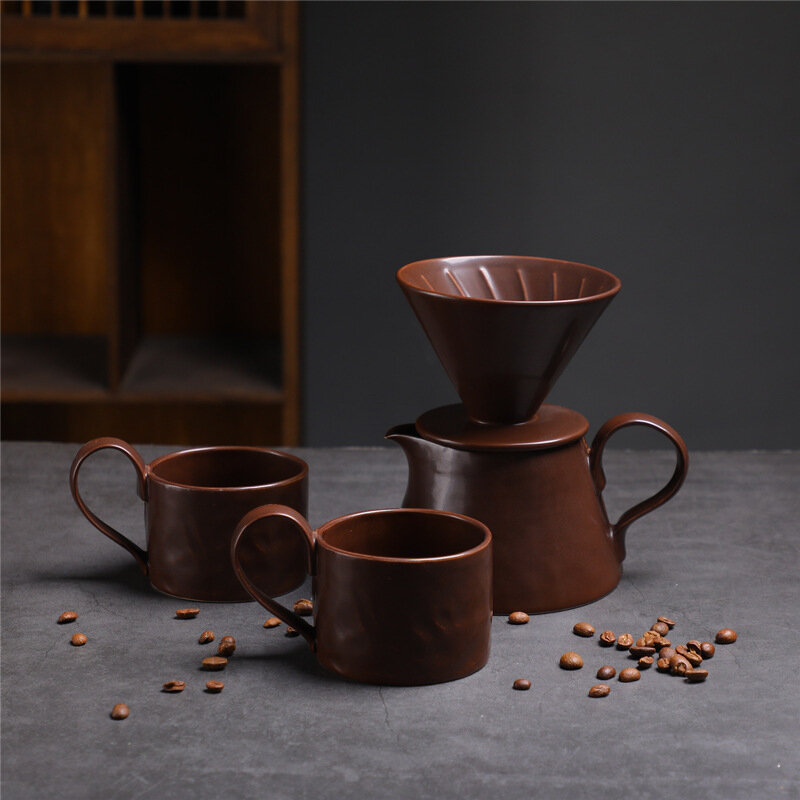 Керамический набор для кофе V60, фильтр для кофе, керамическая чашка, кофейник, горячая распродажа, совместный кофейник