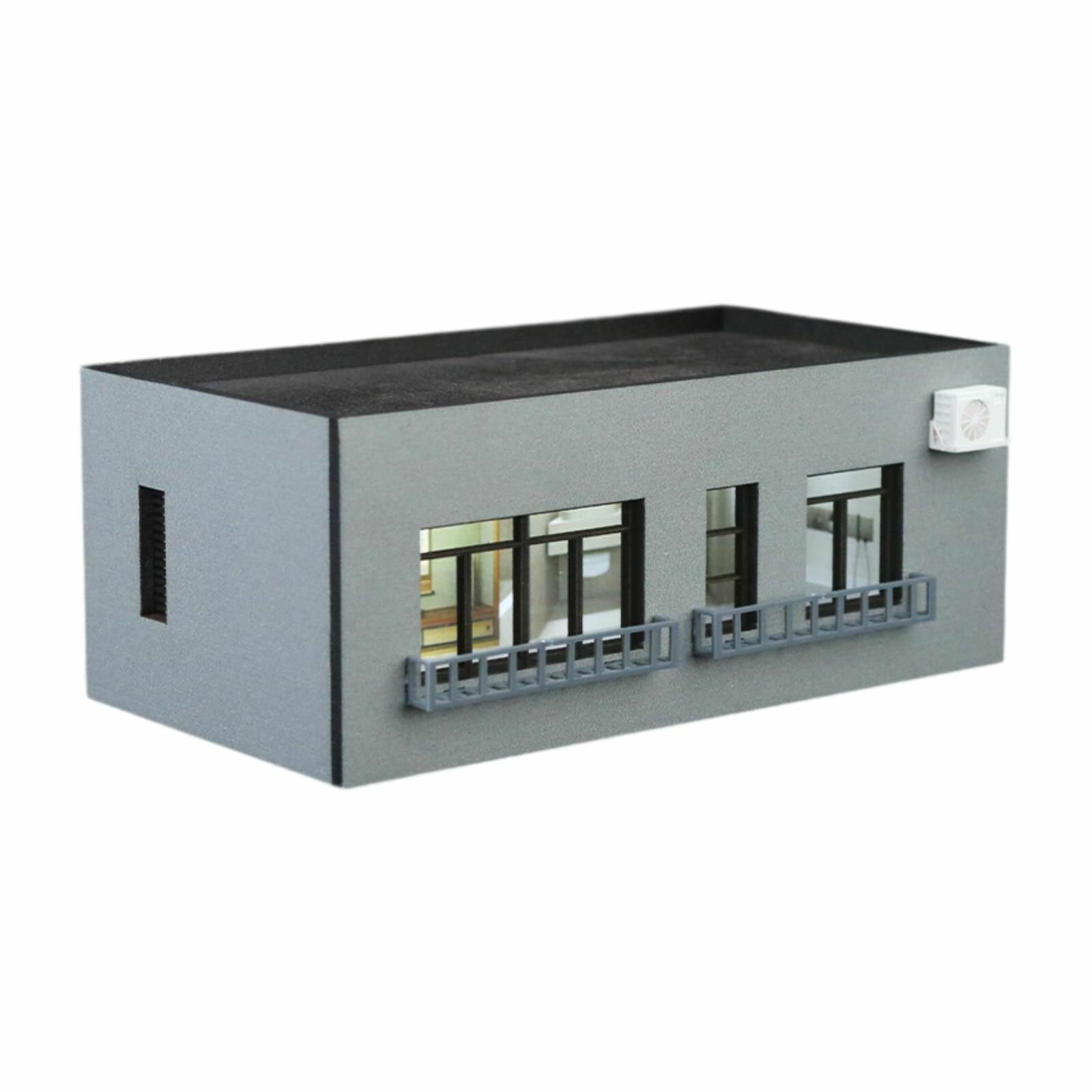 Макет дома в масштабе 1:64, имитация уличной сцены из акрила, декоративный элемент для диорам