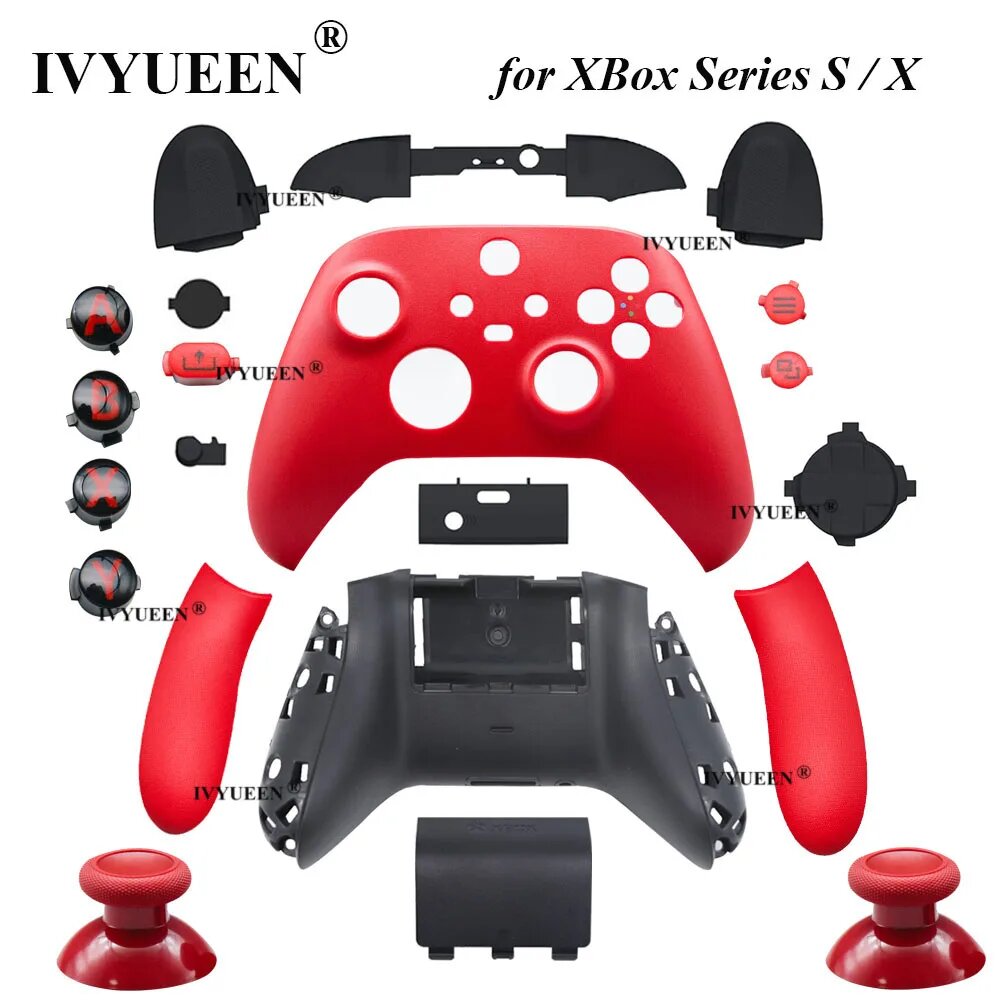 Корпус для контроллера Xbox Series X S IVYUEEN Red Black