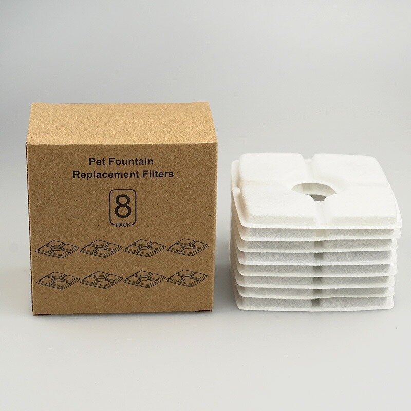 Фильтр для диспенсера воды для домашних животных, круглый, маленький цветочный фильтр для диспенсера воды, замена хлопка, аксессуары для диспенсера воды Amazon Cross-Border