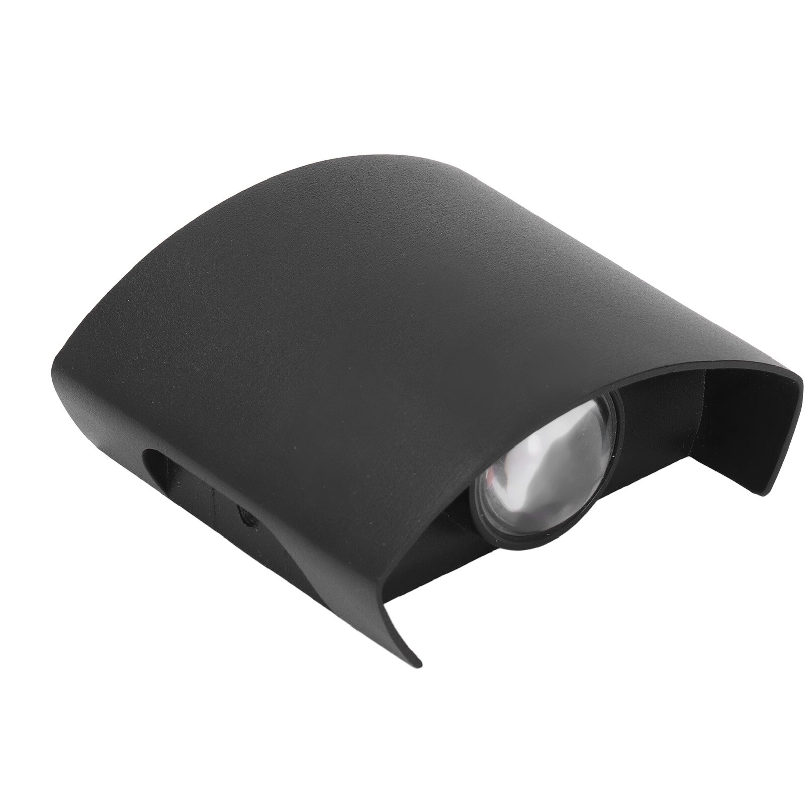 Светодиодная настенная лампа водонепроницаемая из алюминиевого сплава черная бра для улицы 110‑265V белый свет 2 светодиода