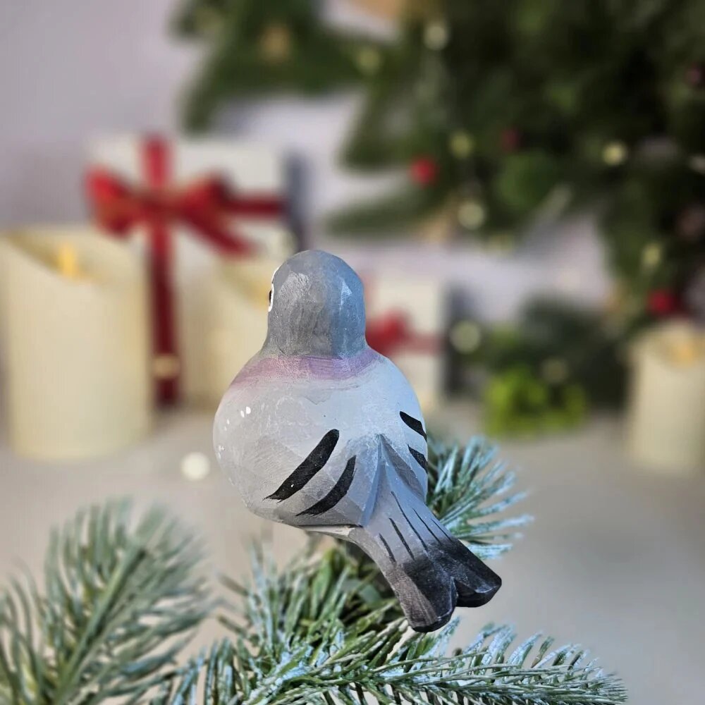 Деревянный голубь серого цвета, Light gray