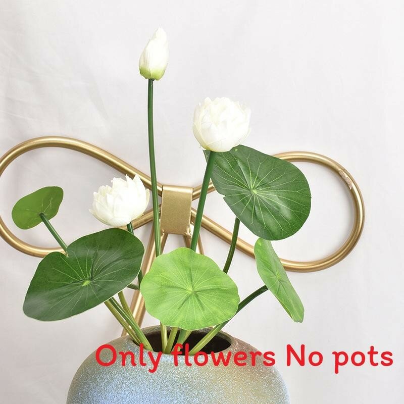 Artificial lotus flower photography prop for wedding party and home decoration with durable material styleb