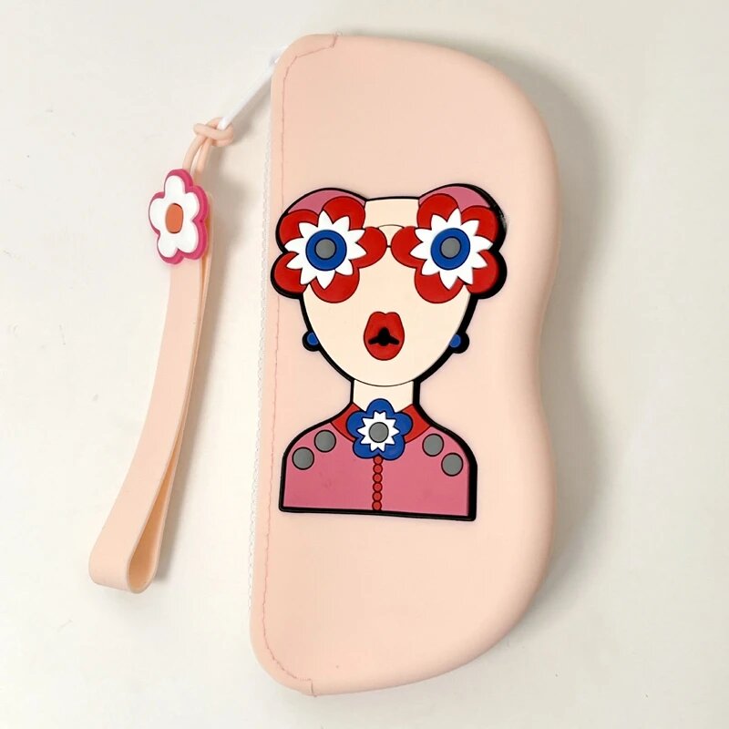 Водонепроницаемая силиконовая сумка для очков pink