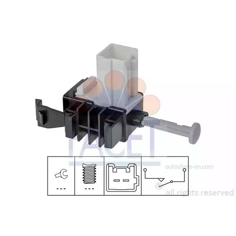 FACET 71266 Датчик стоп-сигнала MAZDA 3 II 1.6 MZR 12/08-09/14