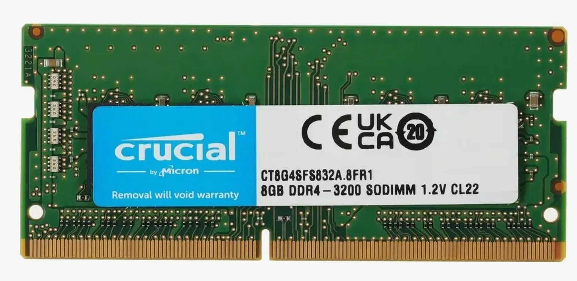 Модуль памяти NBook SO-DDR4 8Gb, 3200Mhz, Crucial Basics (CT8G4SFS832A)