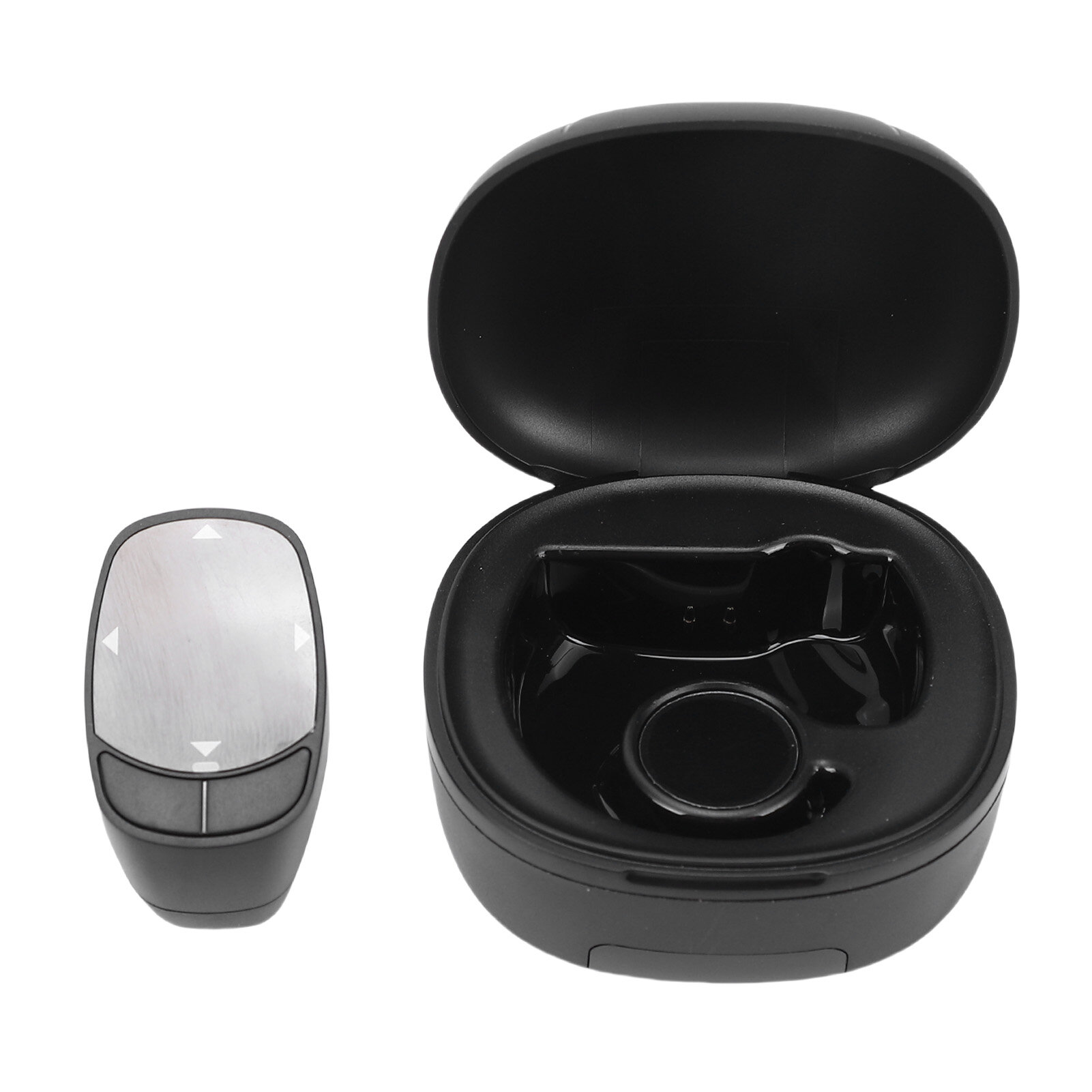 Беспроводной Bluetooth-пульт дистанционного управления на кончике пальца с сенсорным экраном, прокруткой страниц, камерой с дистанционным затвором для мобильного телефона, планшета, черный