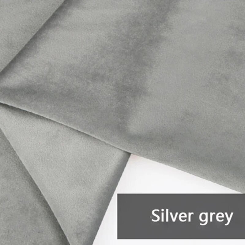 Бархатная ткань Silver Grey, серый цвет