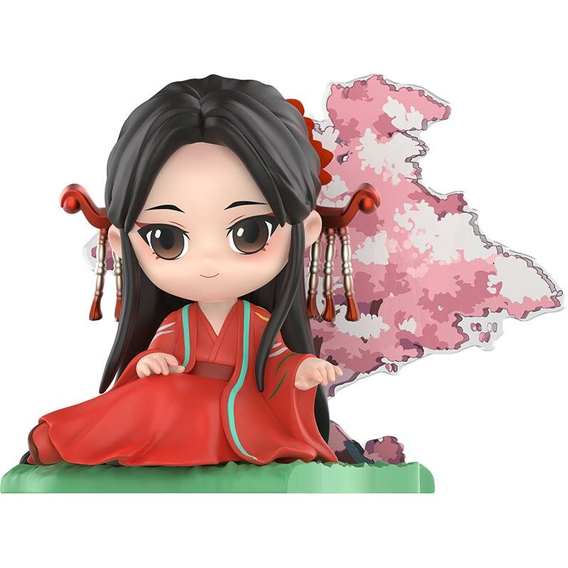 Коллекционные фигурки унисекс POP MART Fox Spirit Matchmaker Moon Red Collection, Hidden Style-Confirmed-Tushan Honghong (Open)