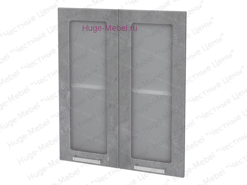 Кухонный фасад Ф-45 бетон темный (Бетон) Huge Mebel . Ширина 592 Высота 712. Кухонные фасады