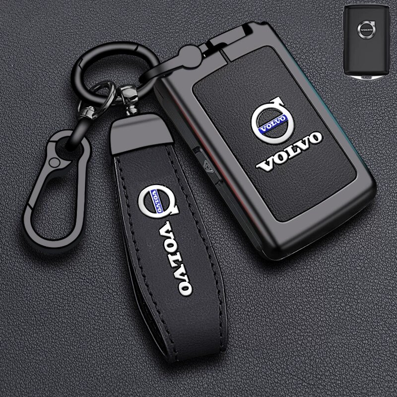 Чехол для ключа Volvo 2025 года, модель XC60, из натуральной кожи, для S90, XC40, полный чехол для S60, мужской, для