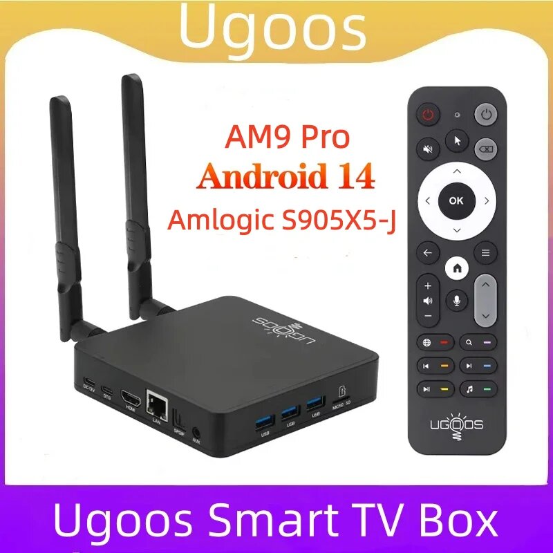 Ugoos AM9 PRO ТВ-приставка Android 14 4/64 ГБ AU-штекер