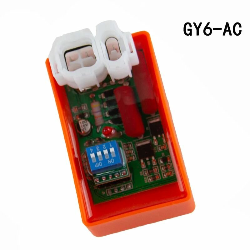 Коммутатор на питбайк CDI Upower pin/6pin, Мотоциклетный гоночный двигатель переменного/постоянного тока CDI с DIP-переключателем для CG125 GY6 DY 110 AKT125 RX125 FT125 FT150 6-КОНТАКТНЫЙ