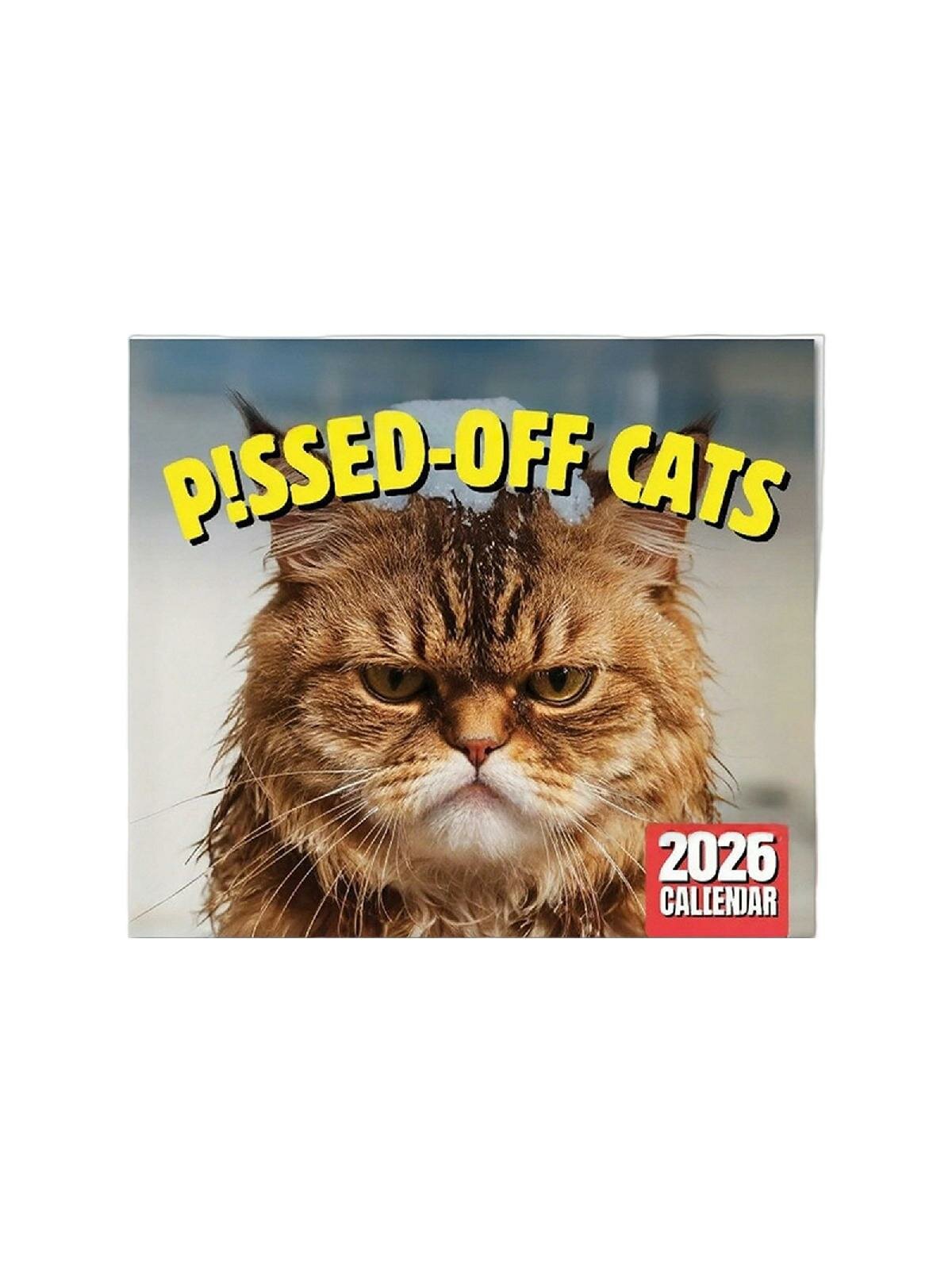 Настенный календарь на 2026 год с милыми рисунками Кошек - Плакат из плотной бумаги для дома, офиса, кухни, класса и планирования подарков (1 шт.)