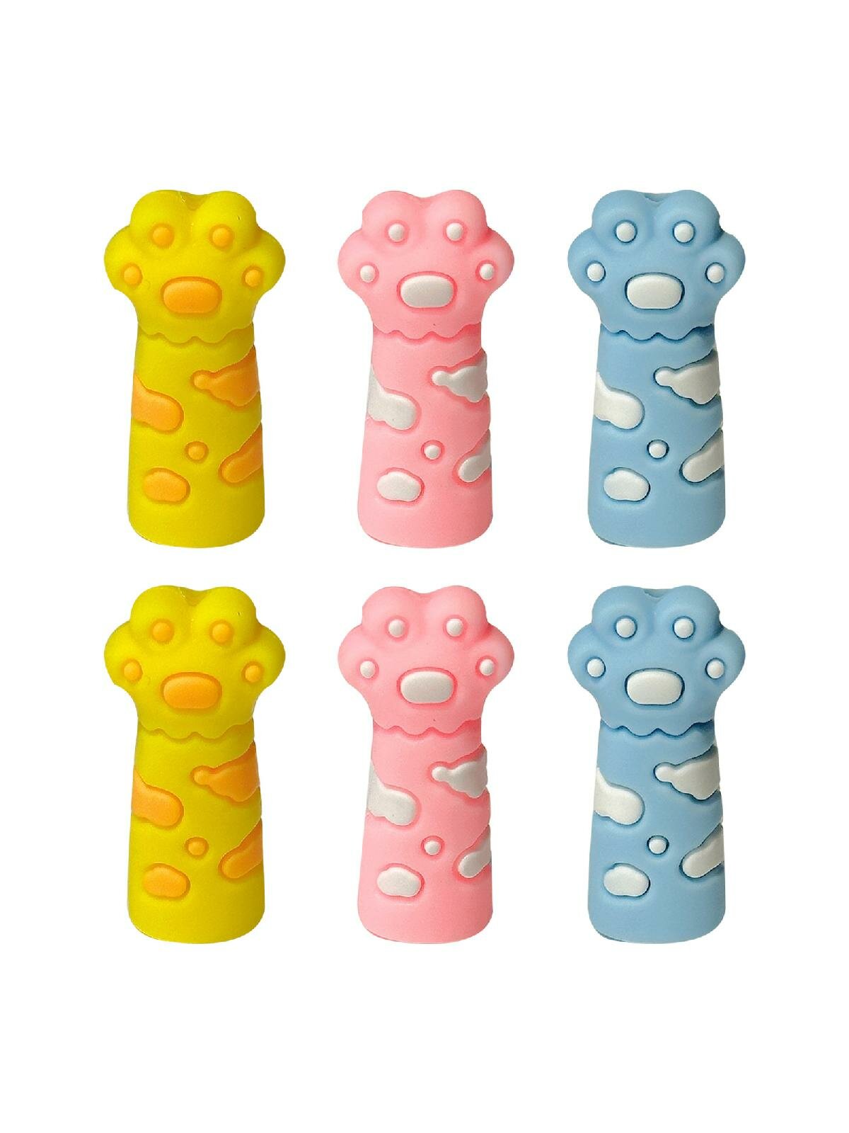 6 Шт Кошачий Коготь Карандаш Кепки Силиконовый Кончик Карандаша Защитный Колпак Для Студентов