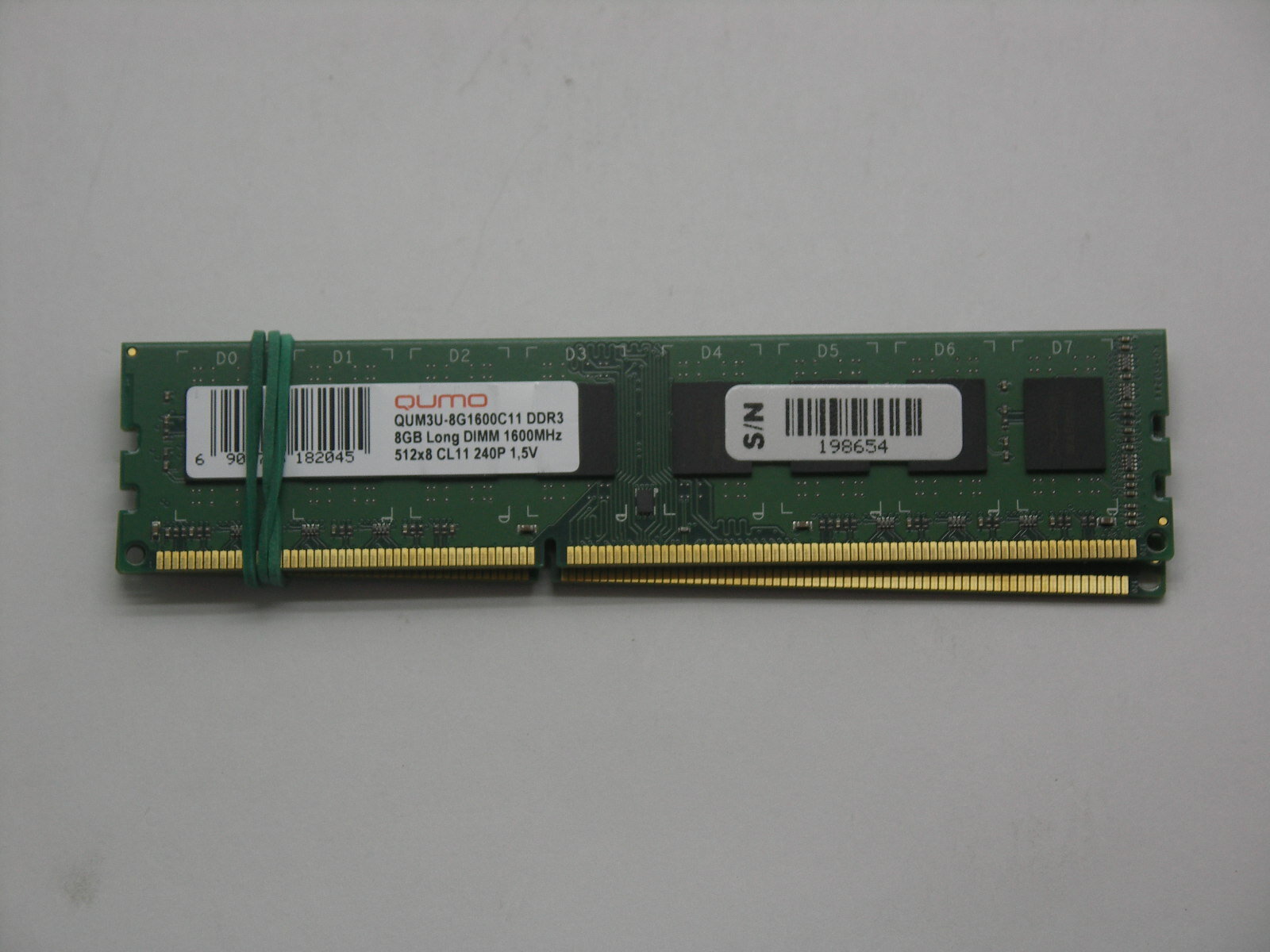 Оперативная память DIMM 8Gb, DDR3 1600MHz*QUMO*
