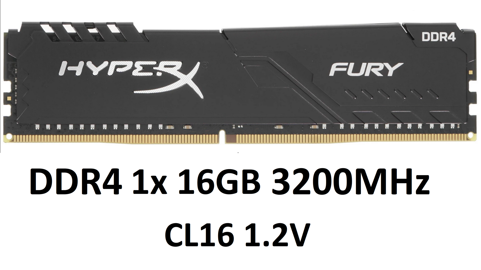 Оперативная память HyperX Fury 16 ГБ DDR4 3200 МГц DIMM CL16 HX432C16FB3/16