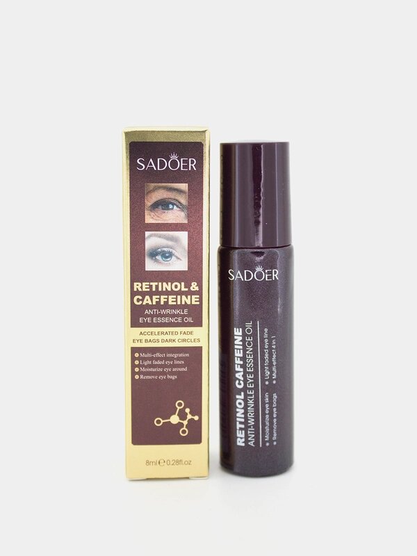 Антивозрастной роллер для кожи вокруг глаз с ретинолом и кофеином,20гр