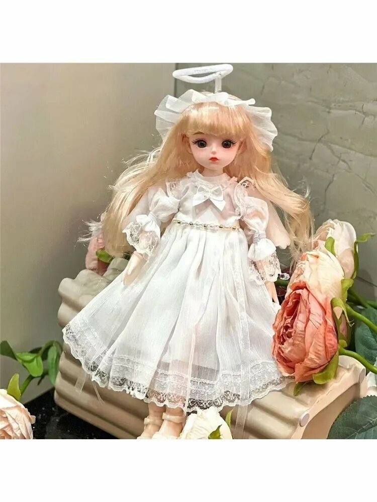 Эльфийская BJD Кукла 30 см с Одеждой для Смены, Коллекционная Кукла в Стиле Фея, Идеальный Подарок
