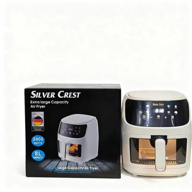 Воздушная фритюрница, 5 литров, механическое управление, мощность 1500W, цвет молочно-белый