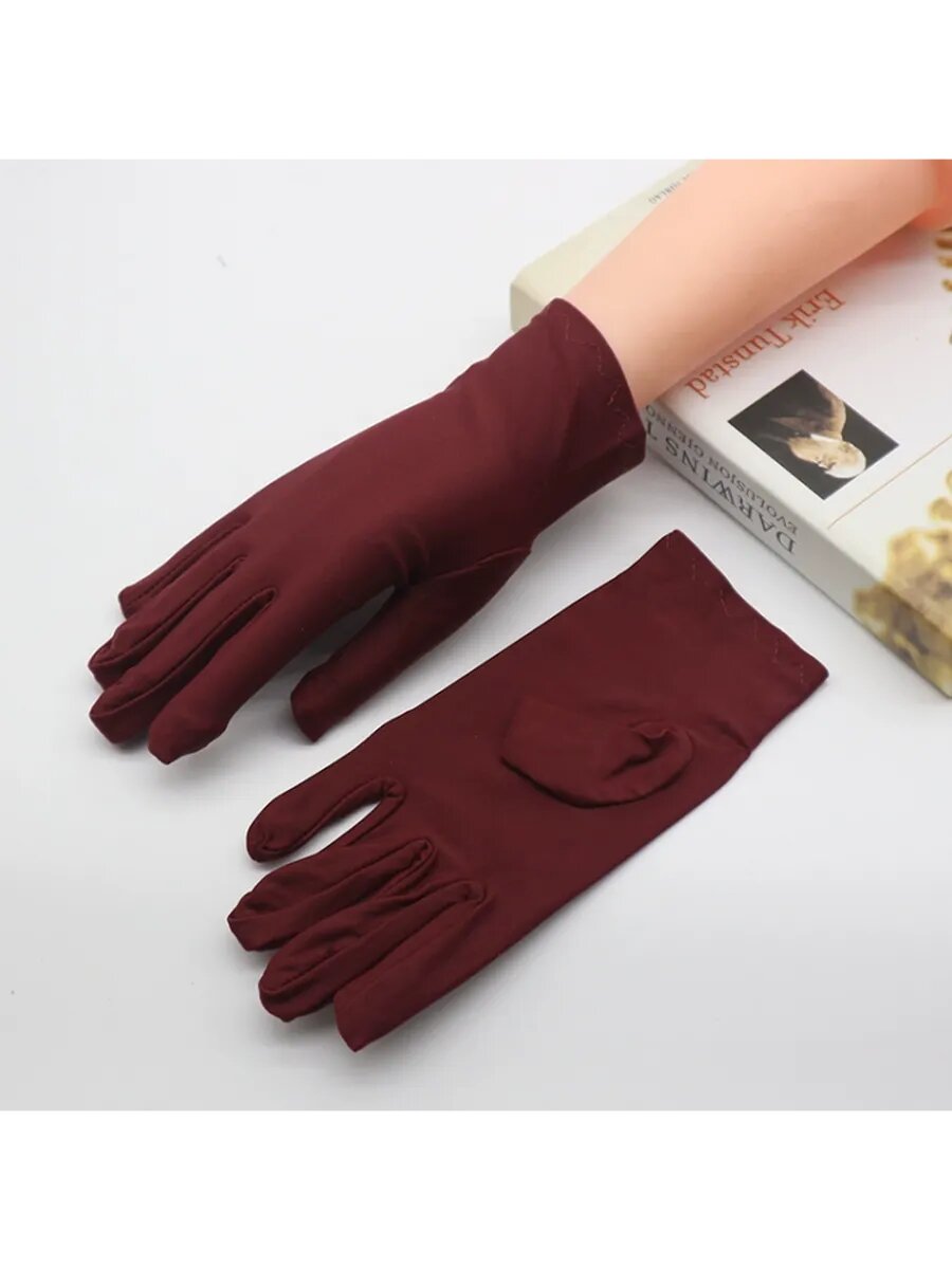 Перчатки для танцев-один размер, Бордовый