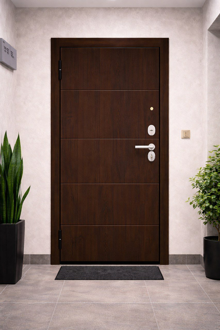 Входная дверь металлическая Almon/Wenge Veralinga 860x2050 Левое