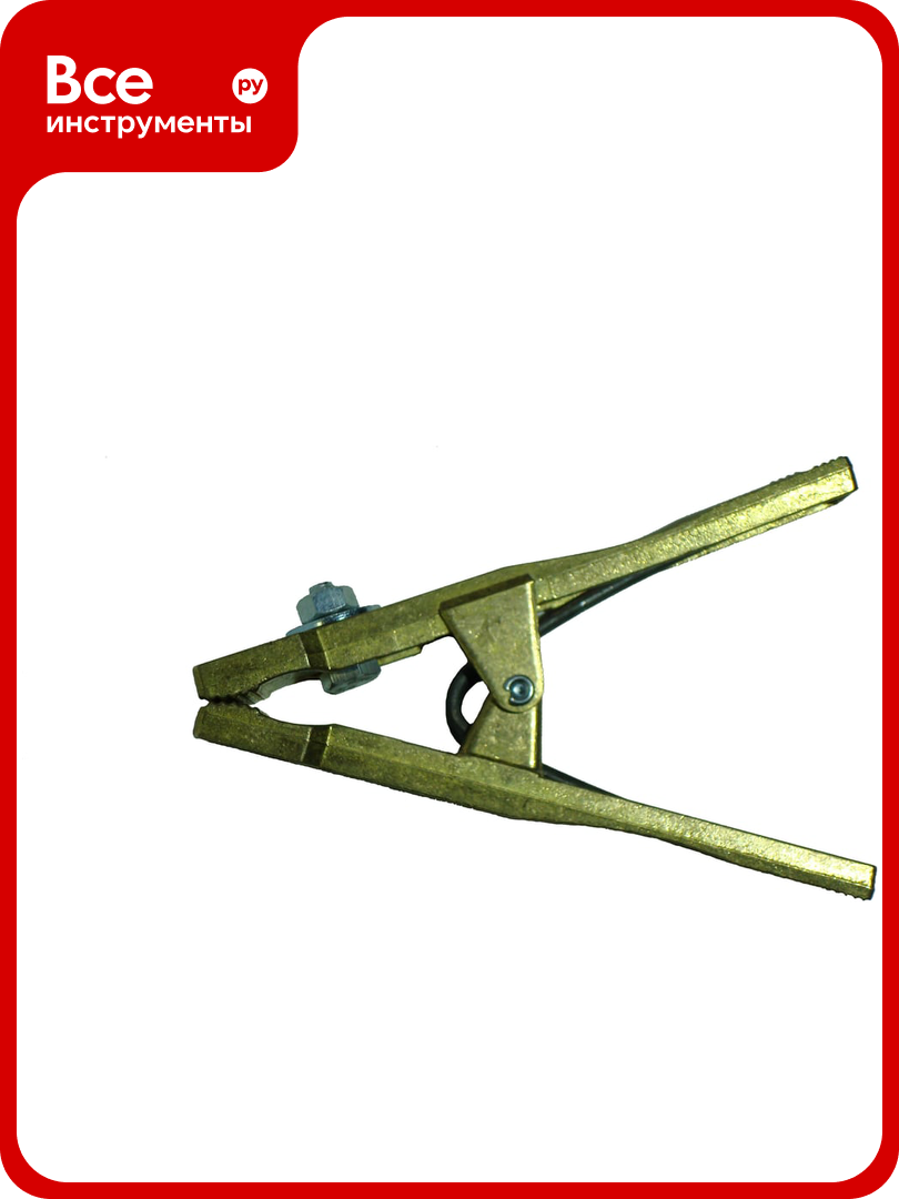 Клемма заземления Профи КЗ 50 Сатурн 4627163100178 пружинный зажим из алюминиевого сплава для надежного соединения