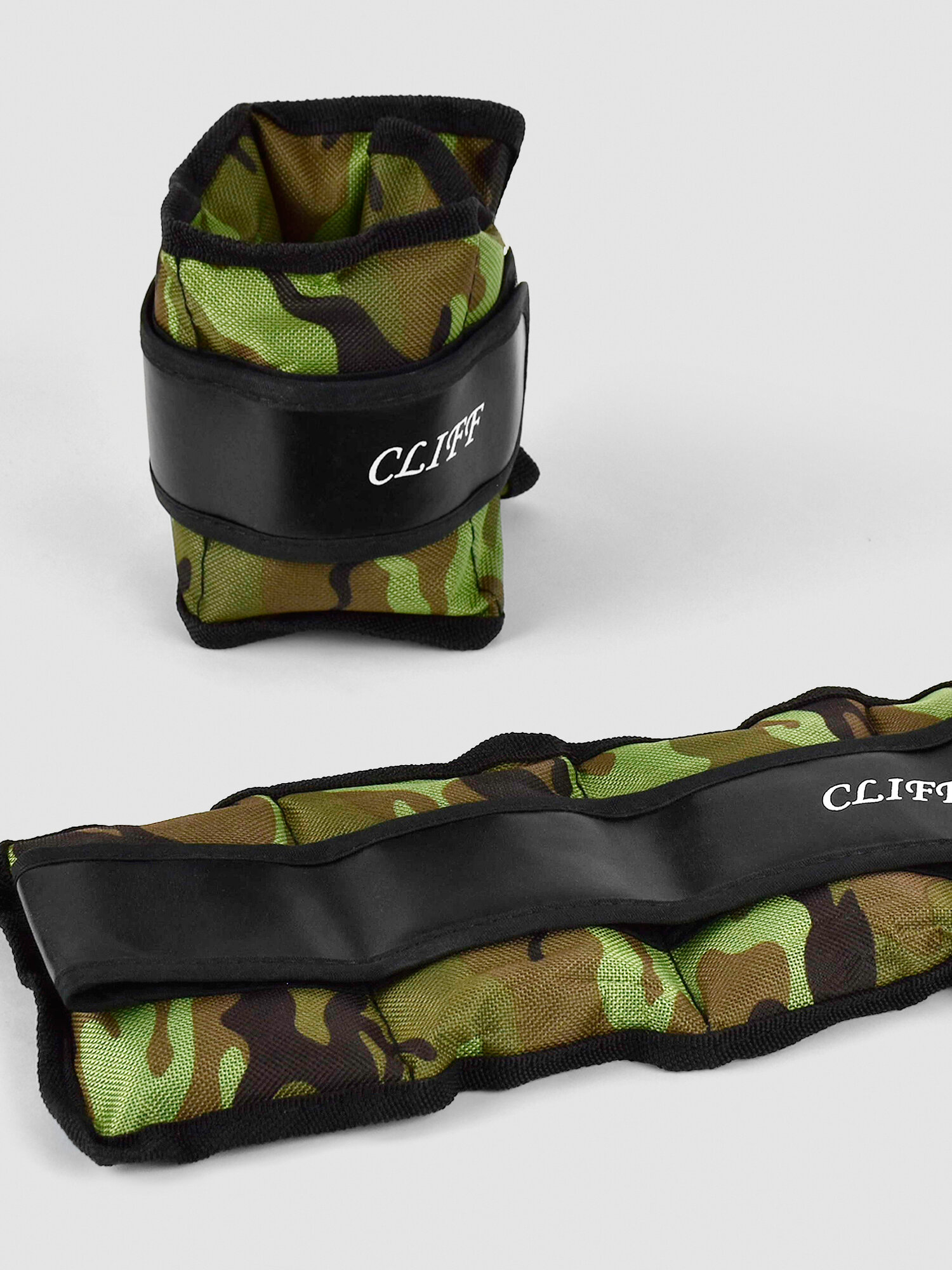 Утяжелители на ноги Cliff 3,0кг (2*1,5кг), песок, камуфляж, на липучке.