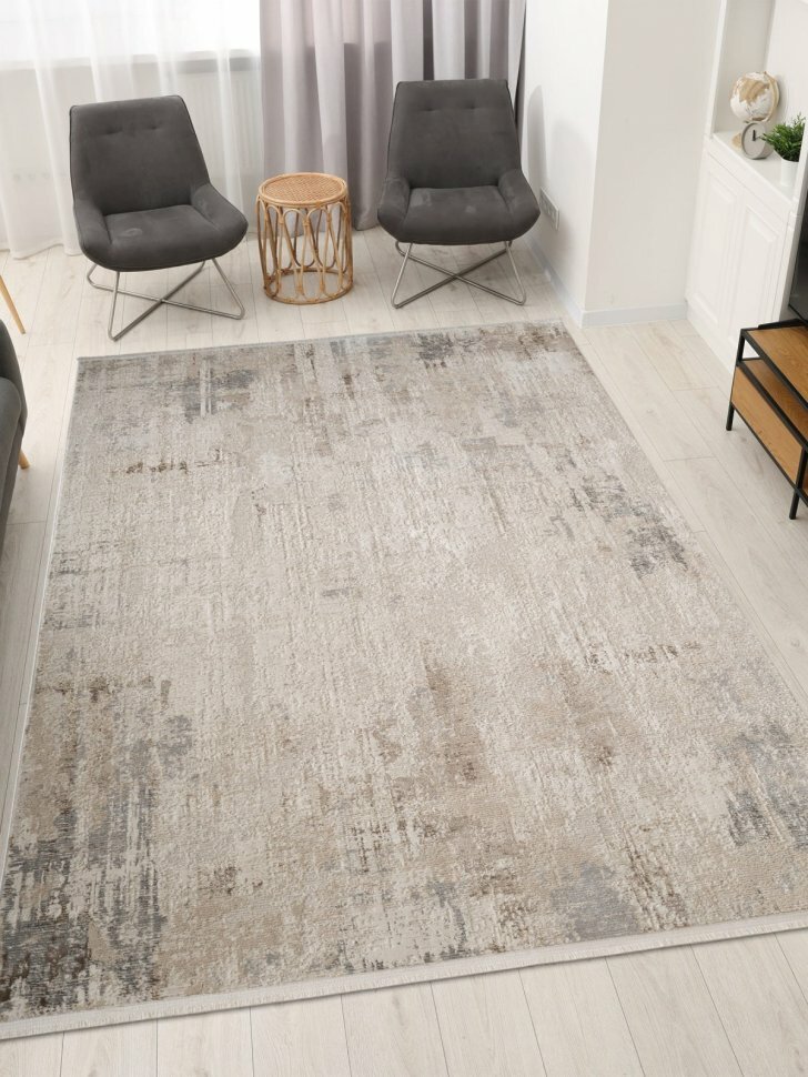 Ковер 27463B - GRAY / BEIGE - Прямоугольник - коллекция MARDIN (1.96 х 4 м)