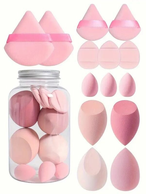 Красивое яйцо Beautyblender, Набор спонжей для макияжа, четырнадцать в коробке