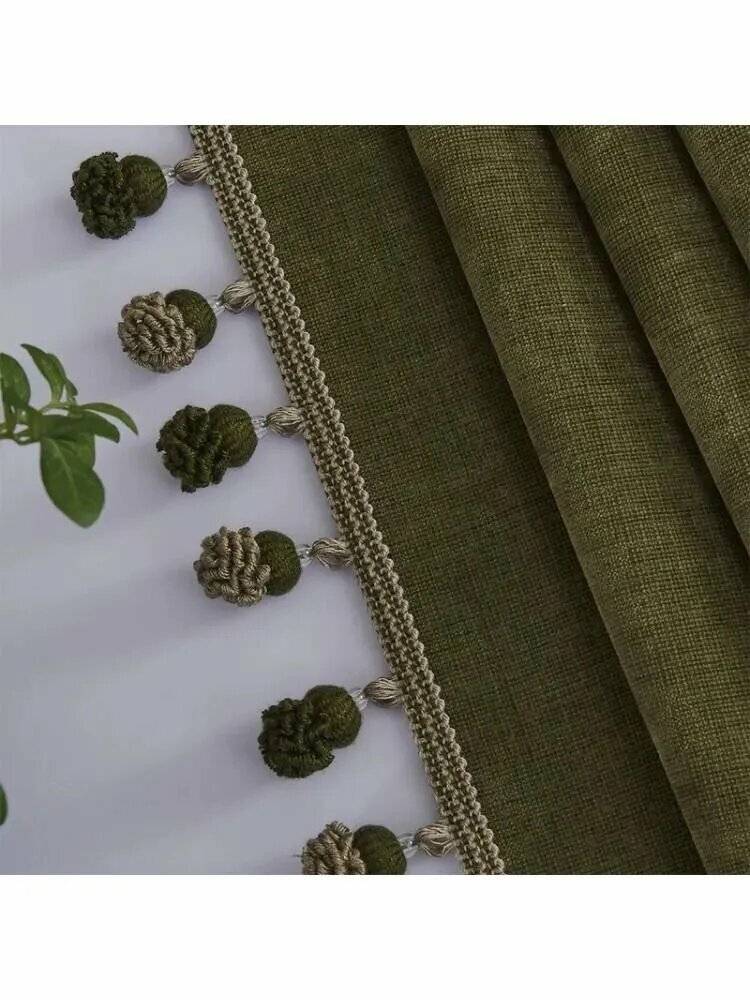 Тесьма с помпонами для штор 1 метр, кружевная бахрома с подвесками, декоративная лента для DIY и украшения интерьера