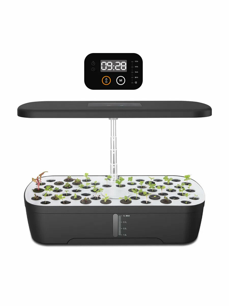 Гидропонная установка на 52 растения с LCD экраном SUNTEK Smart Farm 52 Plant Cells With LCD (SNSF052L)