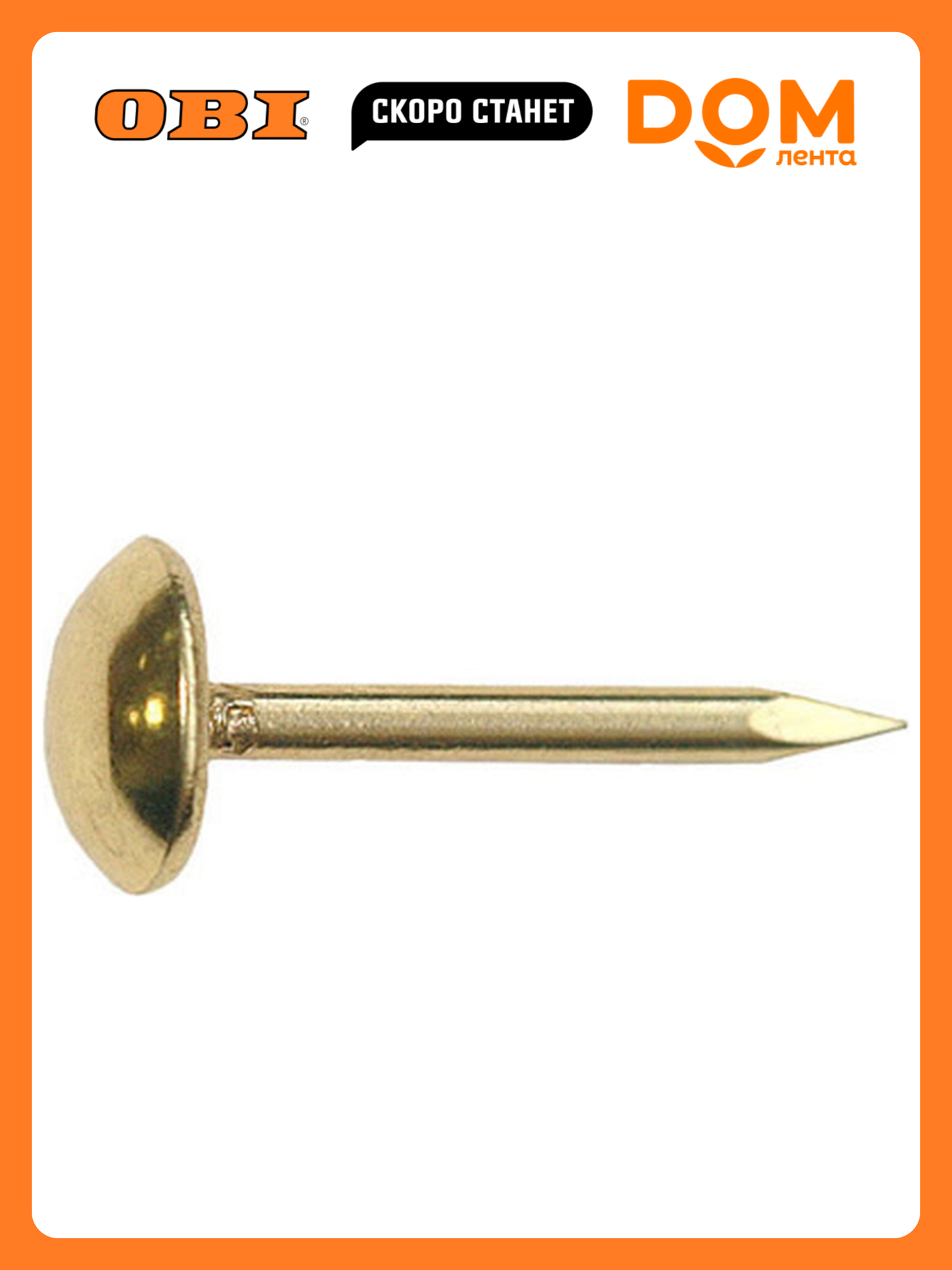 Гвозди декоративные 10,5 мм 50 шт