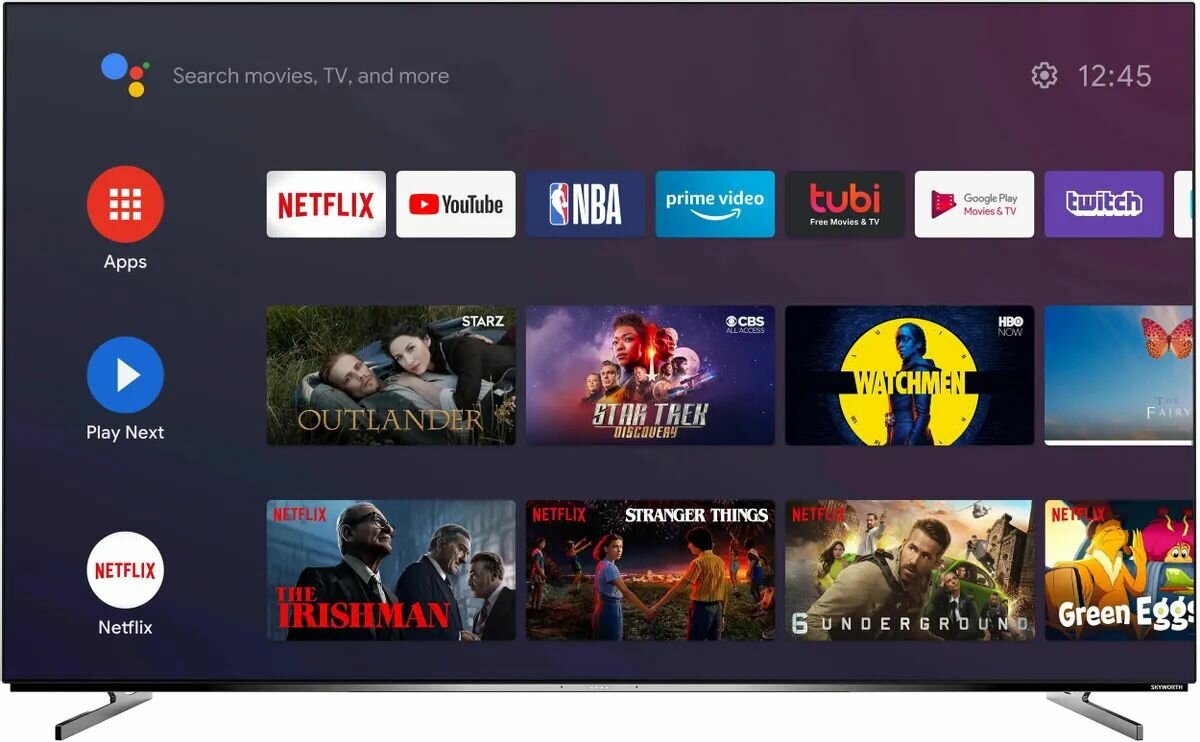 55" Телевизор SKYWORTH 55SXE9000 OLED, 4K Ultra HD, серый