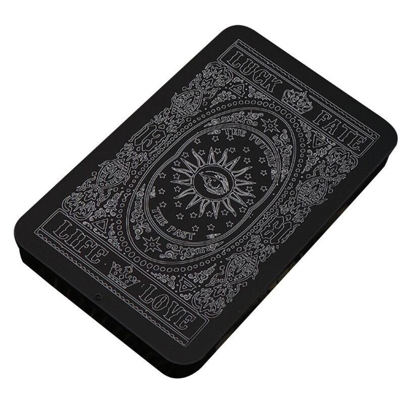 Коробка Для Игральных Карт Футляр Для Торговых Карт Банка Для Хранения Карт Таро Органайзеры Футляр Для Карт Пустой Металлический Ящик Для Хранения Игровых Карт