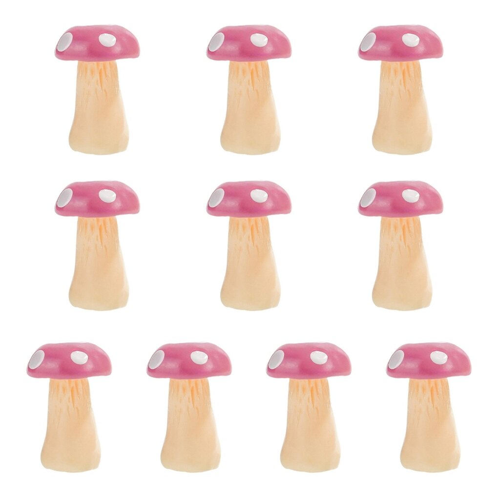 10 штук грибов из смолы для украшения сада и улицы, миниатюрные поделки
