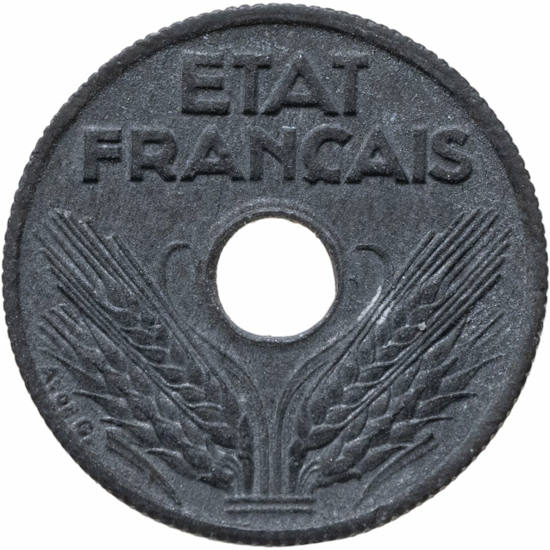 Франция 10 сантимов (centimes) 1944