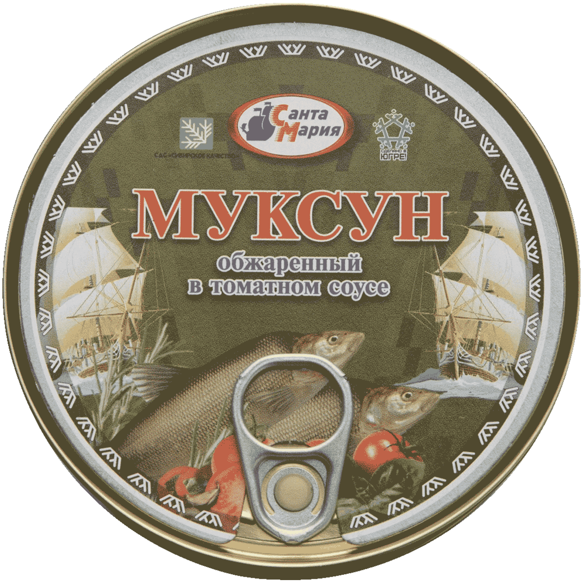 Муксун Санта Мария обжаренный в томатном соусе 230 г