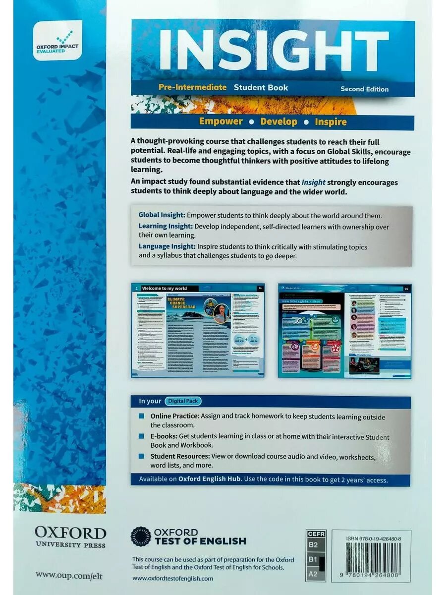 Insight 2 ed Pre-Intermediate Student Book with Digital Pack | Oxford University Press — фото 1