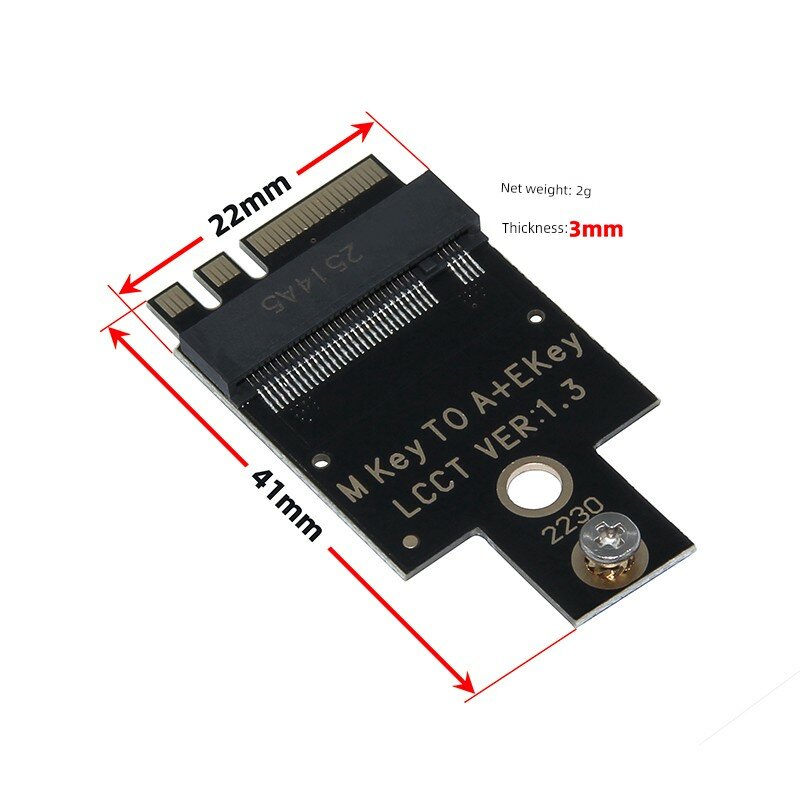 M.2 NVME адаптер для разъема A/E Key, размер 2230, совместим с WiFi и накопителями M.2, 22x30мм