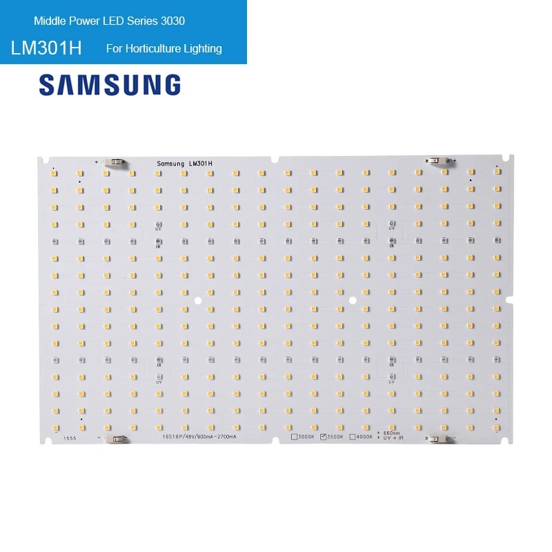 Samsung LM301H Фитолампа для растений 120Вт/240Вт 4000K UV IR