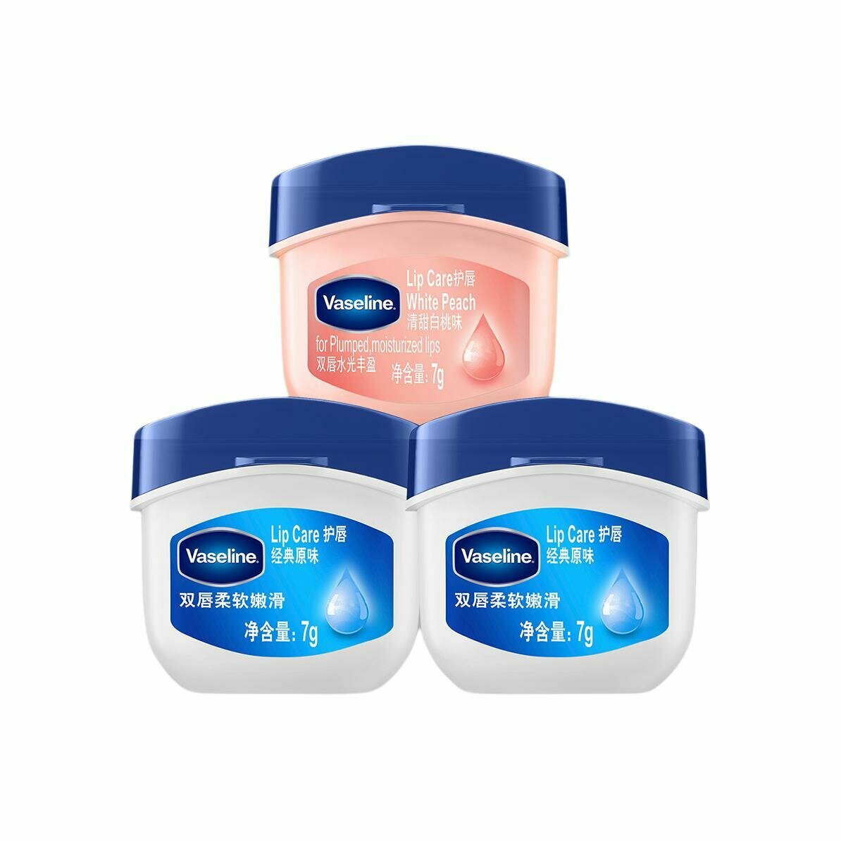 Бальзам для губ унисекс Vaseline Classic Восстанавливающий увлажняющий CP Комбо против морщин 1448306855