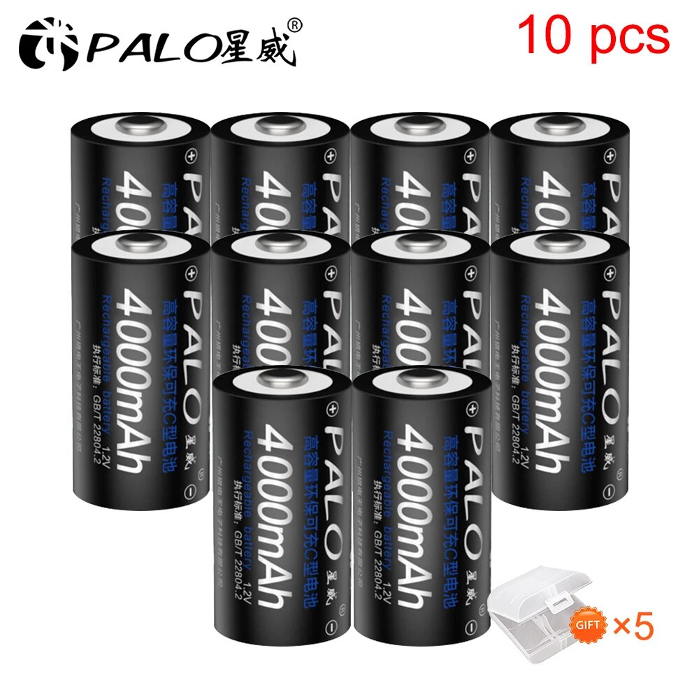 PALO Никель-металл-гидридные аккумуляторы C размера 4000 мА·ч