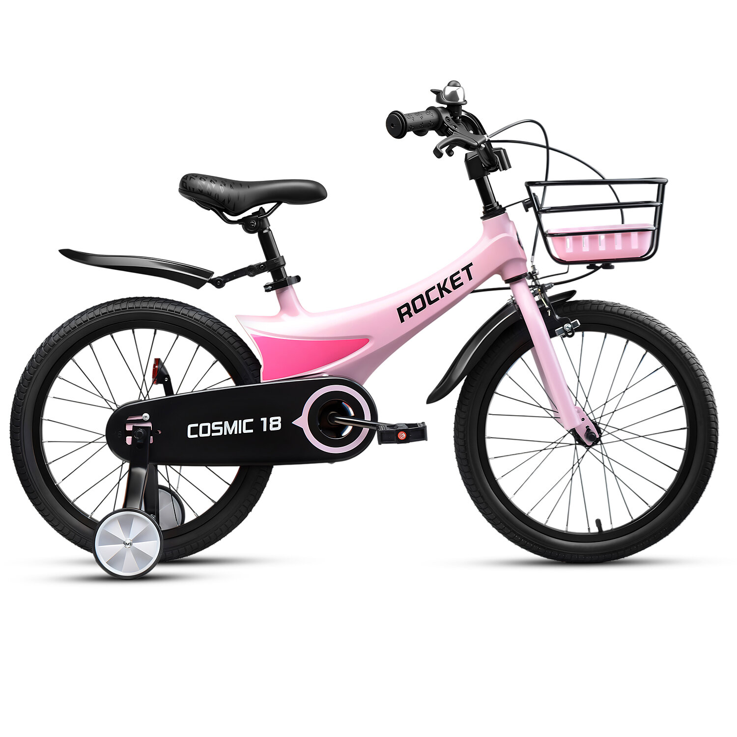 Велосипед 18" Rocket Cosmic, цвет розовый, рост 115 - 130 см.