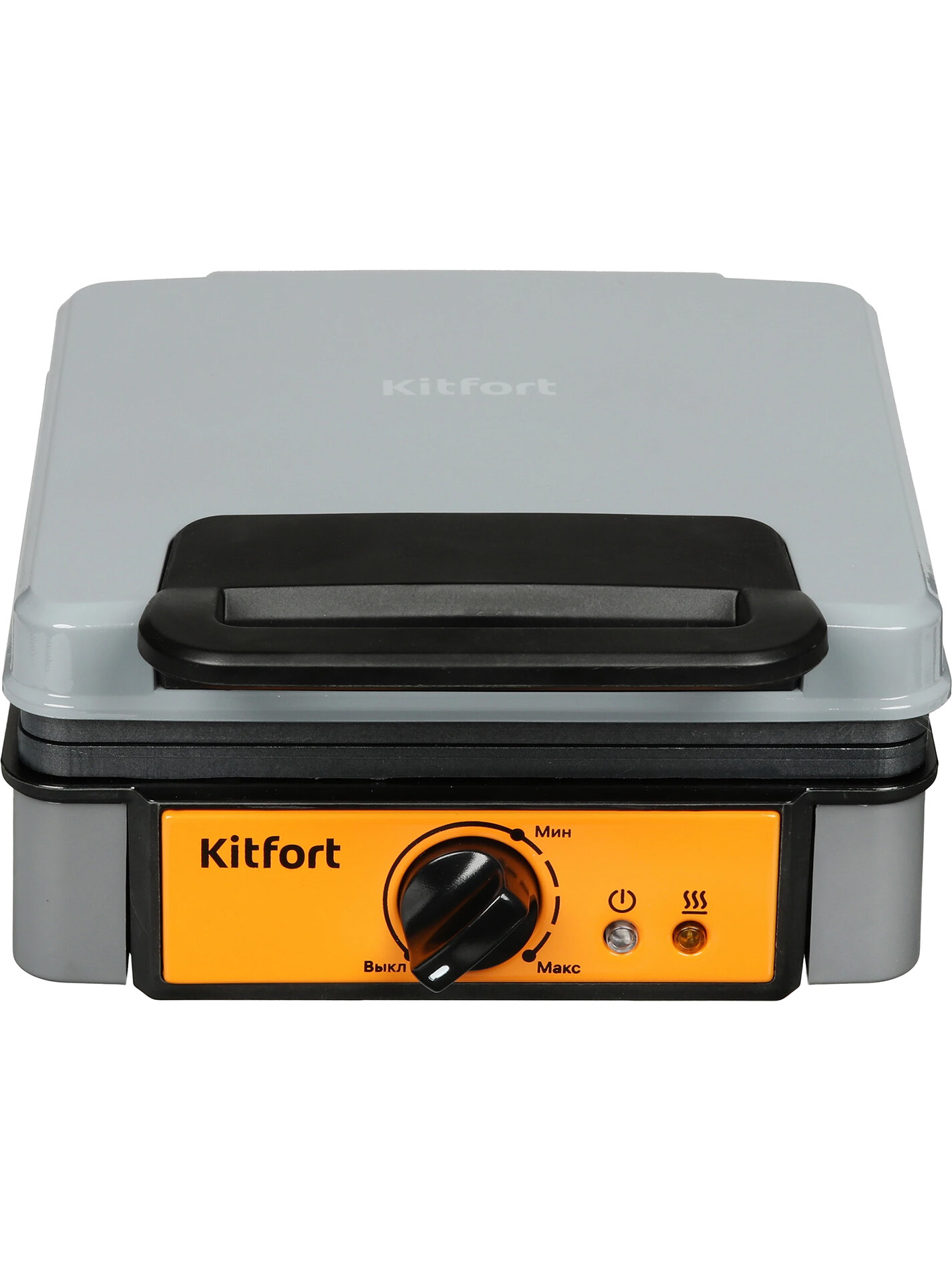 Вафельница Kitfort КТ-1694, серая, антипригарное покрытие, бельгийские и венские вафли