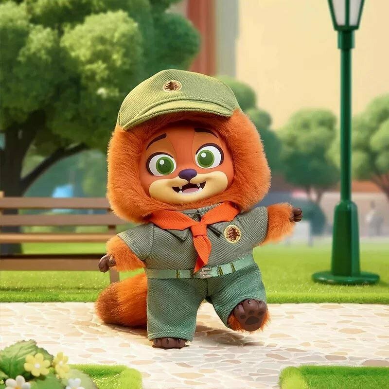 Плюшевый плюш Ник-Лиса Зверополис 2 поколение брелок17см