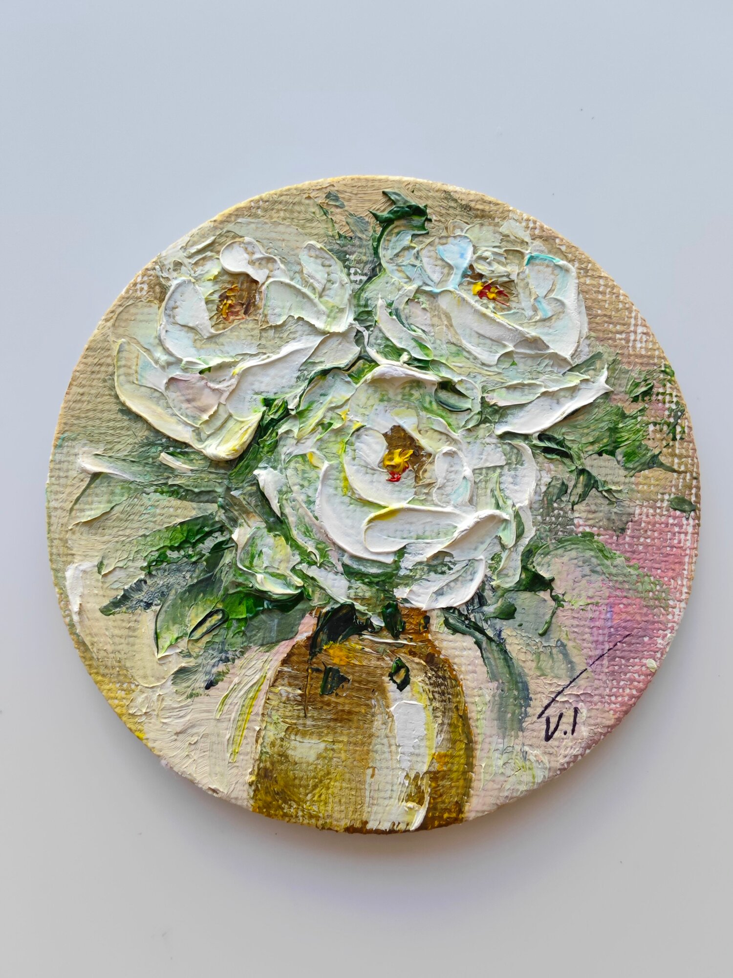 Мини картина маслом на холсте 10х15см