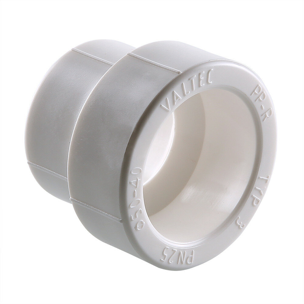 Муфта переходная 40x32 полипропиленовая PPR белая Valtec VTp.705.0.040032