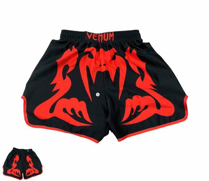 Тренировочный костюм Venom UFC для мужчин, облегающая быстросохнущая одежда для бокса, шорты с коротким рукавом для тайского бокса и занятий в спортзале.